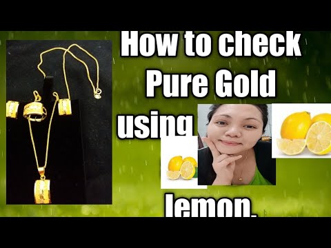 How to check Pure Gold using lemon?