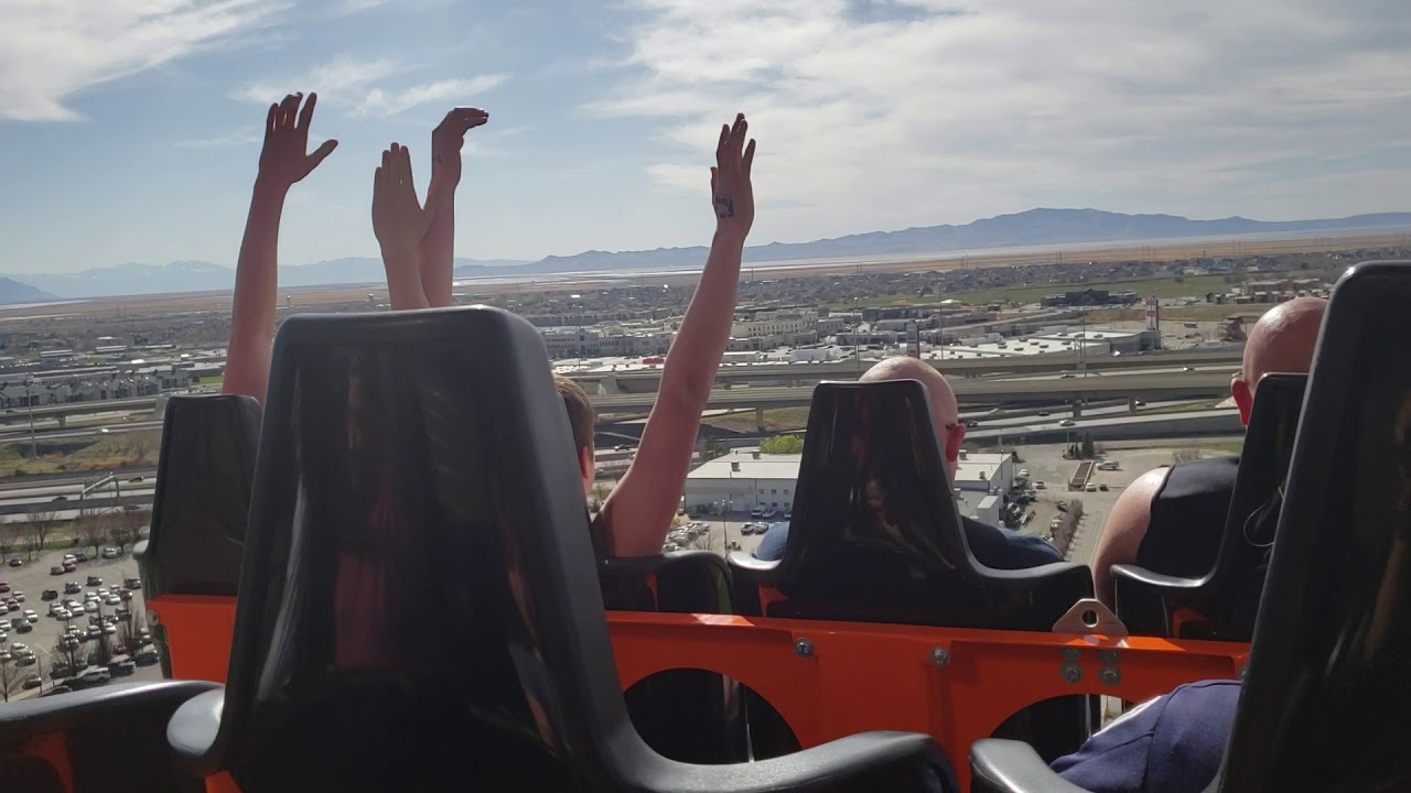Cannibal roller coaster at Lagoon amusement park in Farmington, Utah ...