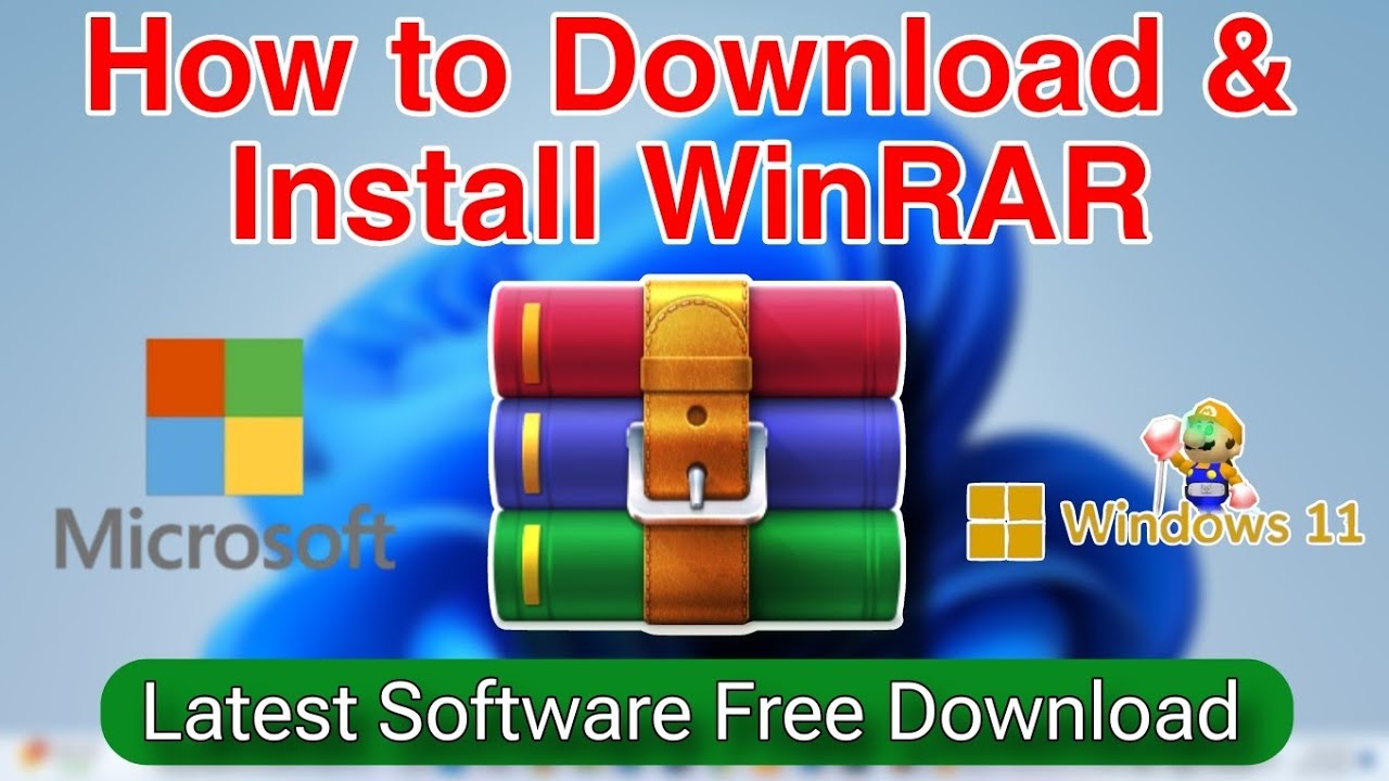 How to Download and install Latest WinRAR on Windows 11 🔗👍 - YouTube