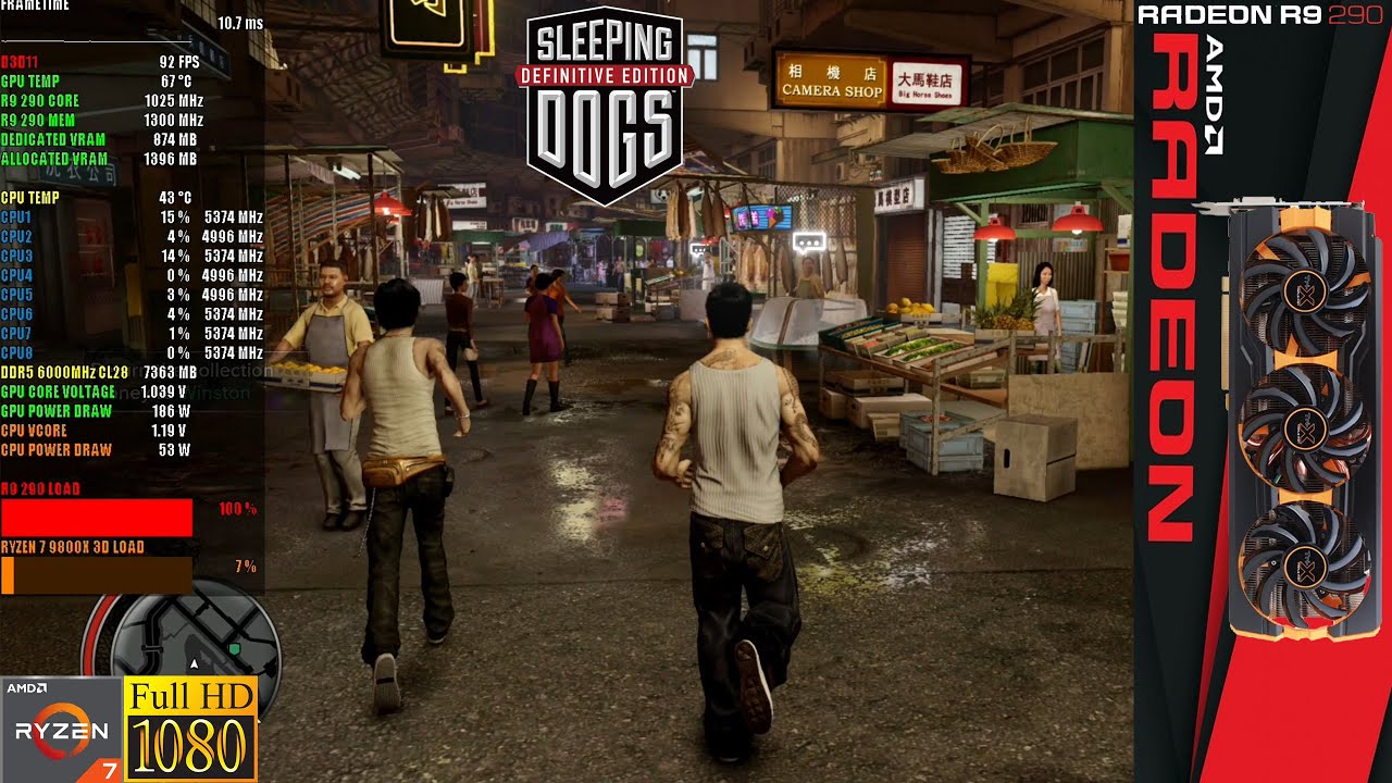 Sleeping Dogs Definitive Edition High Settings 1080p | R9 290 | R7 ...
