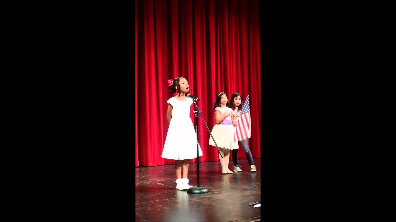 Lydia-Rose Singing The National Anthem - YouTube