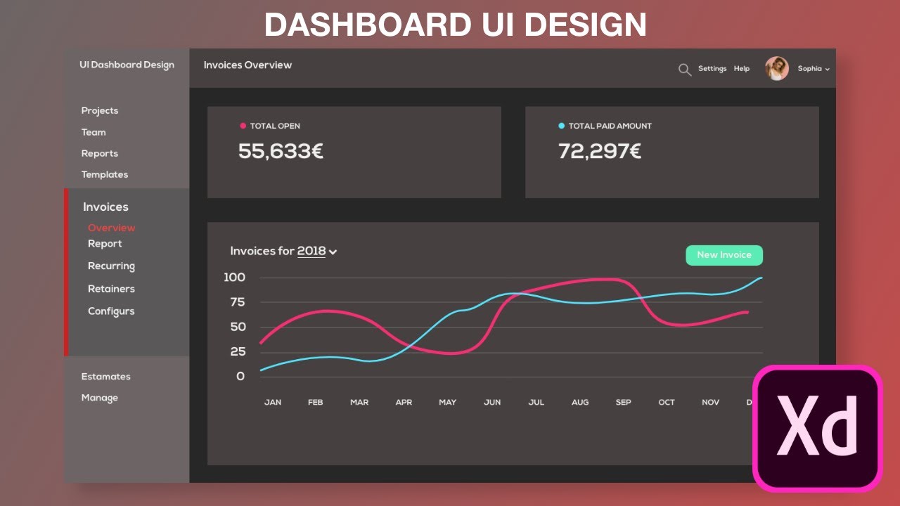 Adobe XD Dashboard UI Design YouTube Adobe XD Dashboard UI Design YouTube