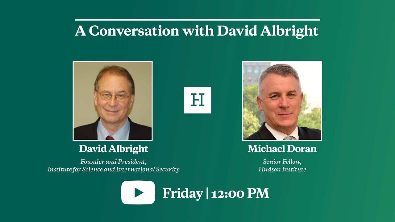 A Conversation with David Albright - YouTube