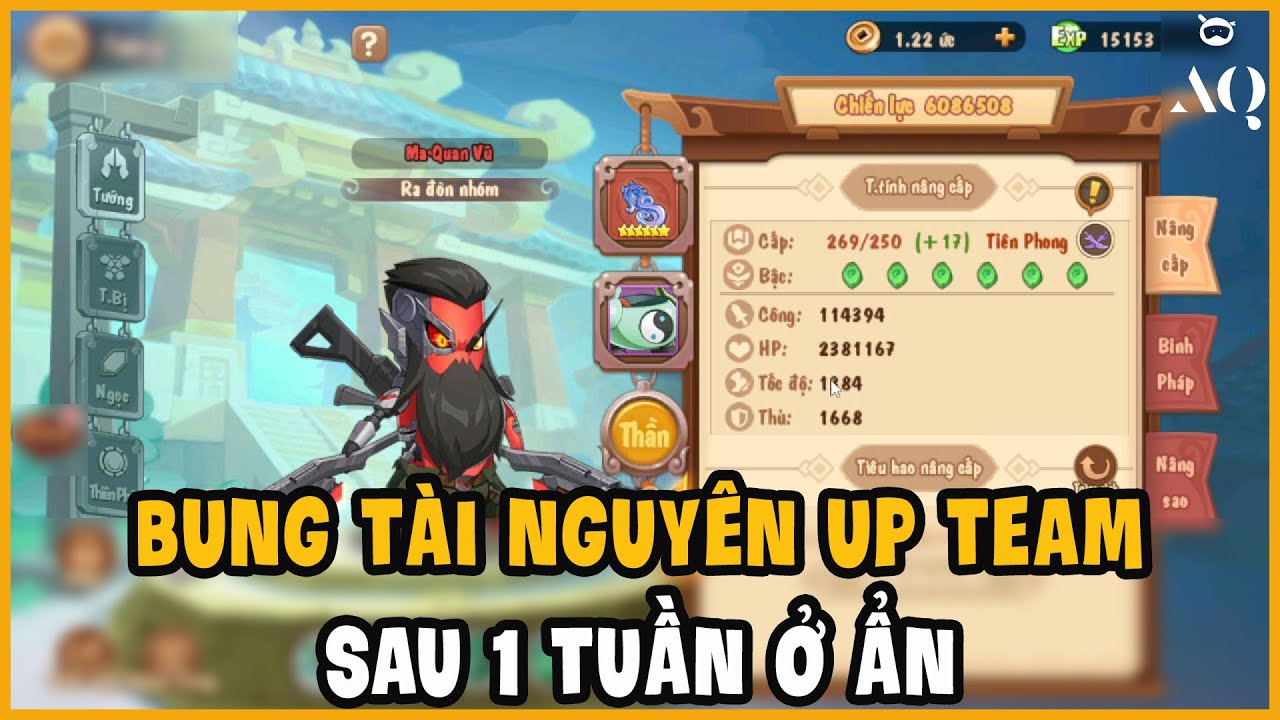 3Q TÍ NỊ - Bung Tài Nguyên Up Đội Hình Sau 1 Tuần Ở Ẩn - YouTube