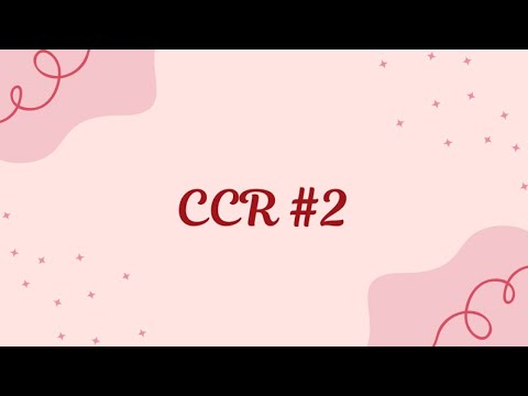 CCR (Creative Critical Reflection) #2 - YouTube