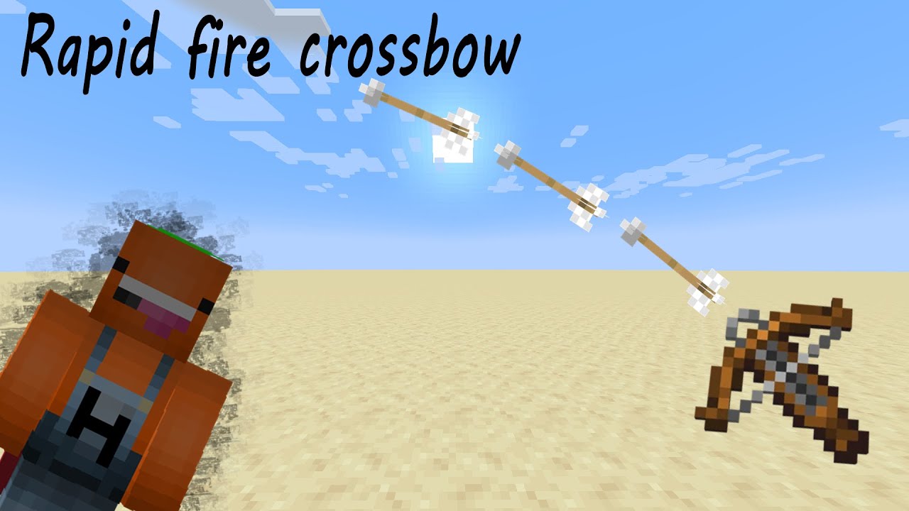 How to make rapid fire crossbow | Under one minute - YouTube