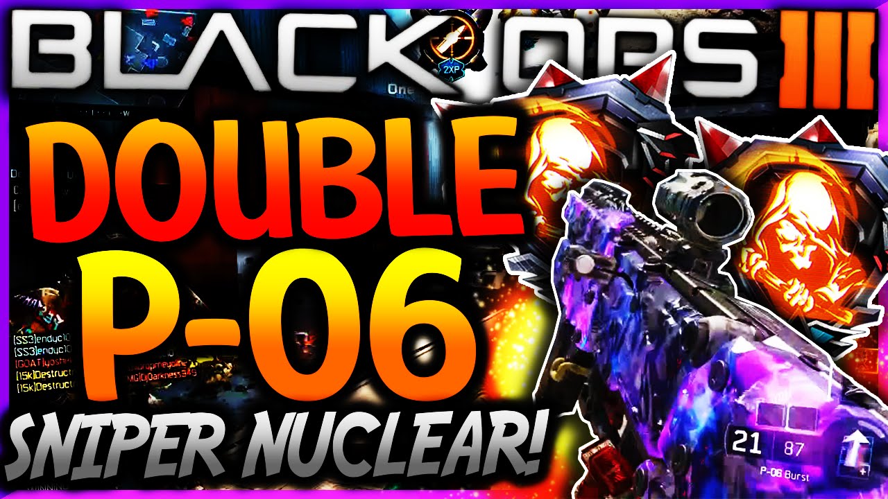 BLACK OPS 3: DOUBLE "P-06 SNIPER" NUCLEAR w/ "DARK MATTER"! BO3 "Double ...