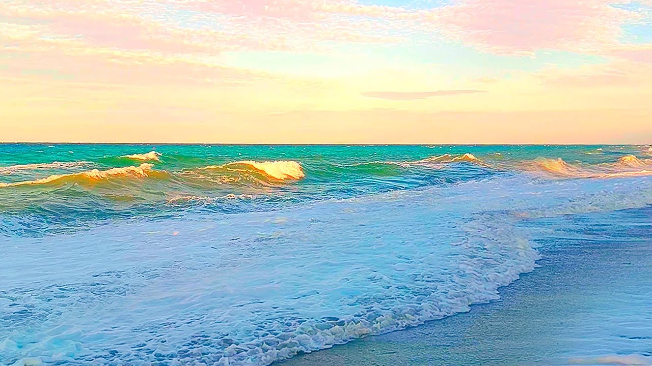 Beautiful Beach Waves for Relaxation – Meditation and Sleep – Nature ...