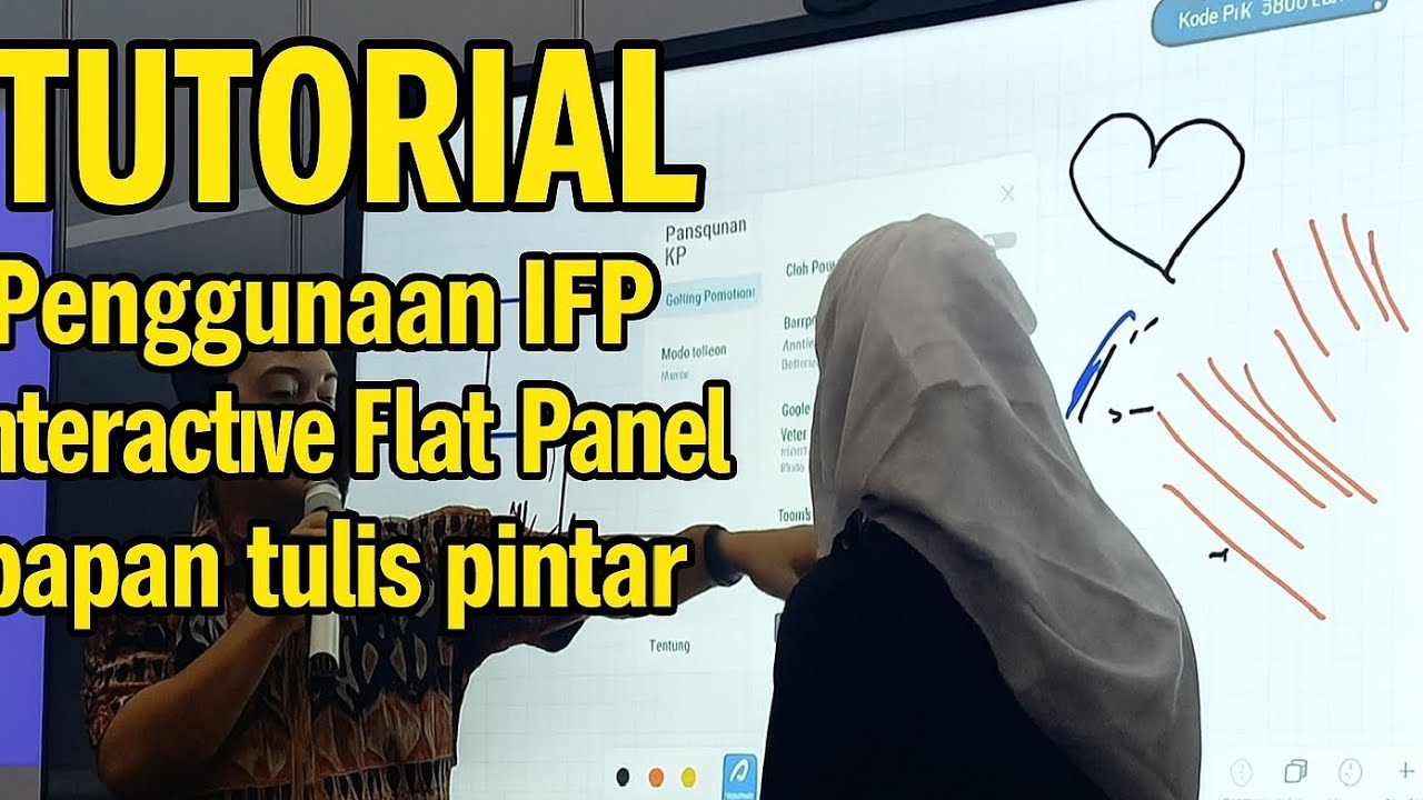 Tutorial Penggunaan IFP Interactive Flat Panel | Smart board | Papan ...