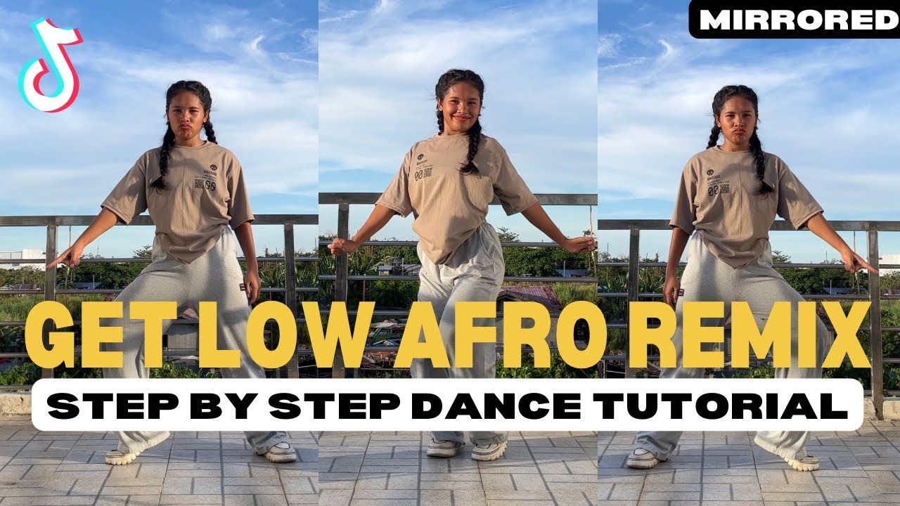 GET LOW AFRO REMIX DANCE TUTORIAL (Step by Step) | Ana Bensig - YouTube