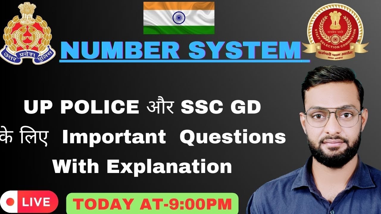 NUMBER SYSTEM FULL REVISON (CONCEPT+QUESTION)|| UP POLICE ||SSC GD||# ...