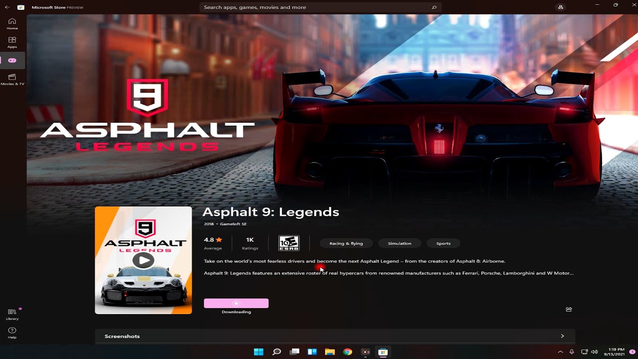 Asphalt 9: Legends On Desktop With Windows 11 - YouTube