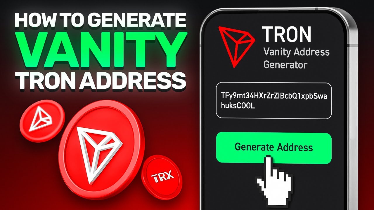 How to Generate a Vanity TRON Address (Custom TRX Wallet in Minutes ...