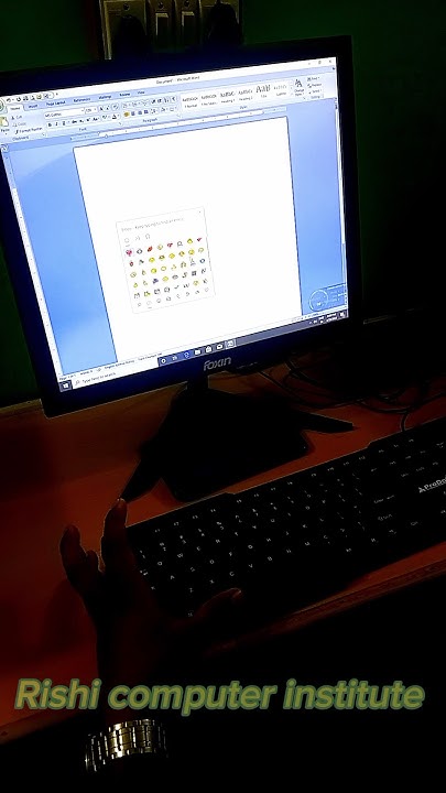 short key की सहायता से emoji कैसे लगाये#computer #computers #computerscience #computerart # ...