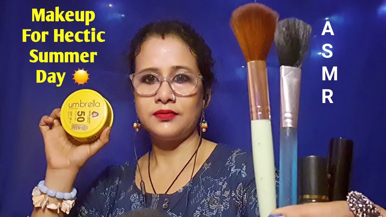 ASMR💄Makeup For Your Hectic Summer Day☀️ | asmr personal attention ...