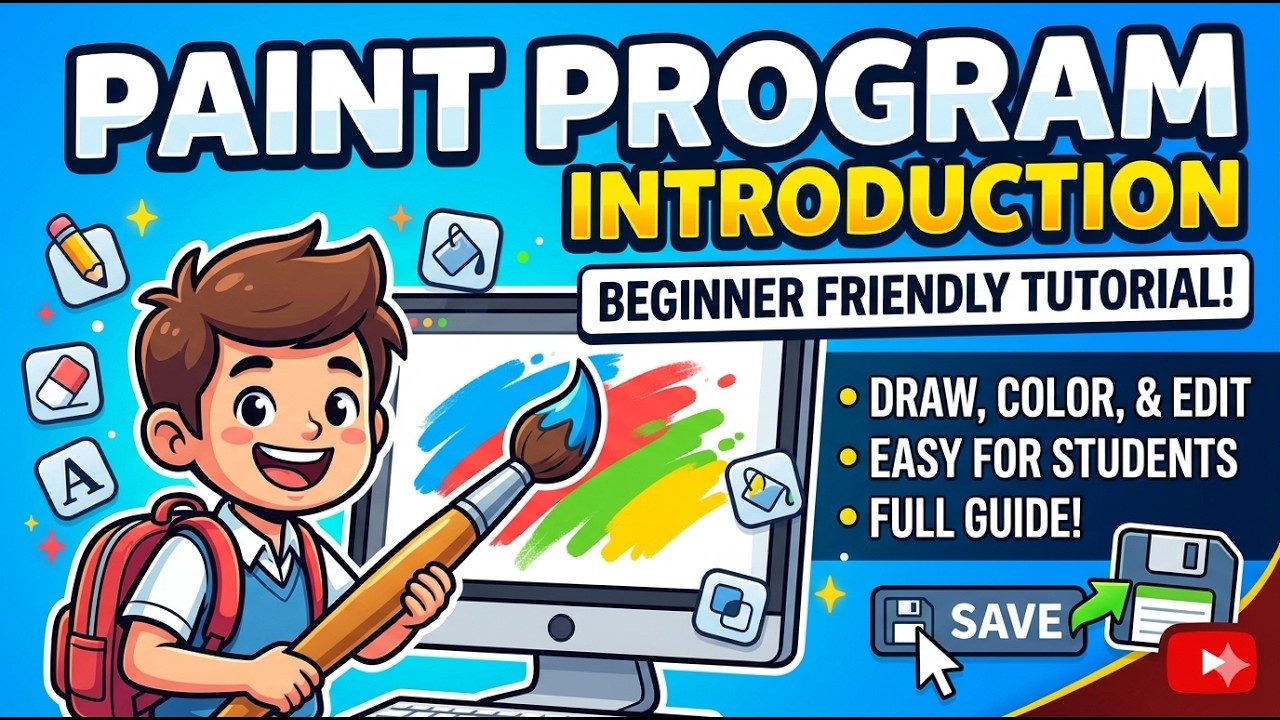 🎨 Paint Program Introduction | Beginner Friendly Tutorial - YouTube