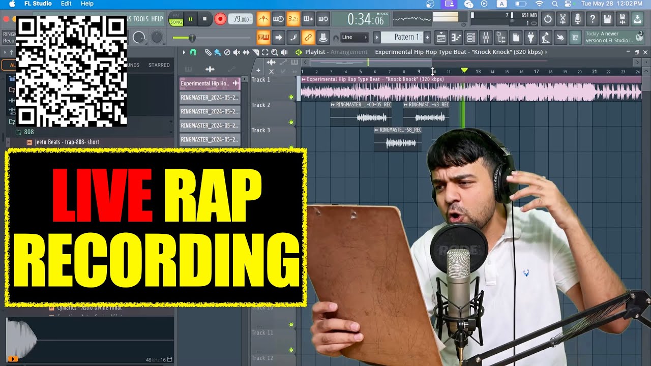 Recording Rap Song Live in FL Studio - YouTube