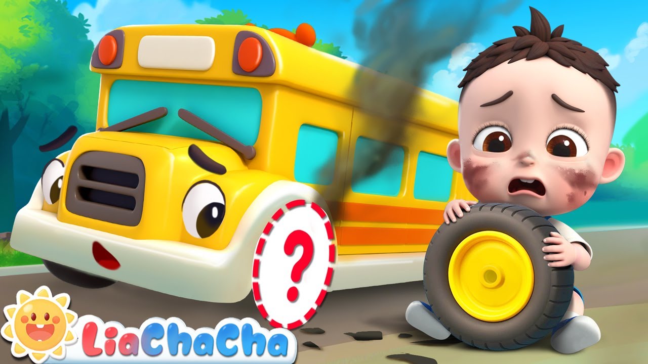 The Wheels on the Bus (Broken Bus Version) | Learning Cars | Kids Songs ...
