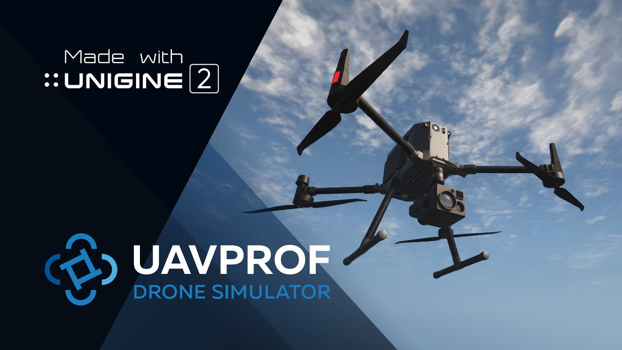 UAVProf Drone Simulator (powered by UNIGINE 2 Sim) - YouTube