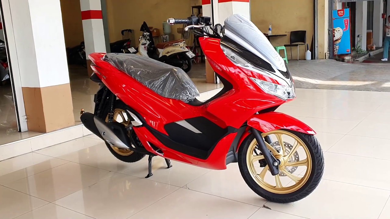 New 2020 Honda PCX150 RED - YouTube