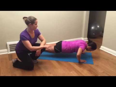 Exercise 30 - Push-up Shoulder Slaps - YouTube