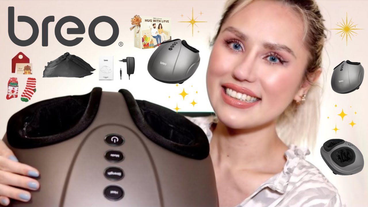BREO RELAXING SHIATSU DEEP TISSUE FOOT MASSAGER | KNEADING, ROLLING ...