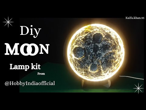 Diy Moon Lamp Making Kit From @hobbyindia2709 🌙 - YouTube