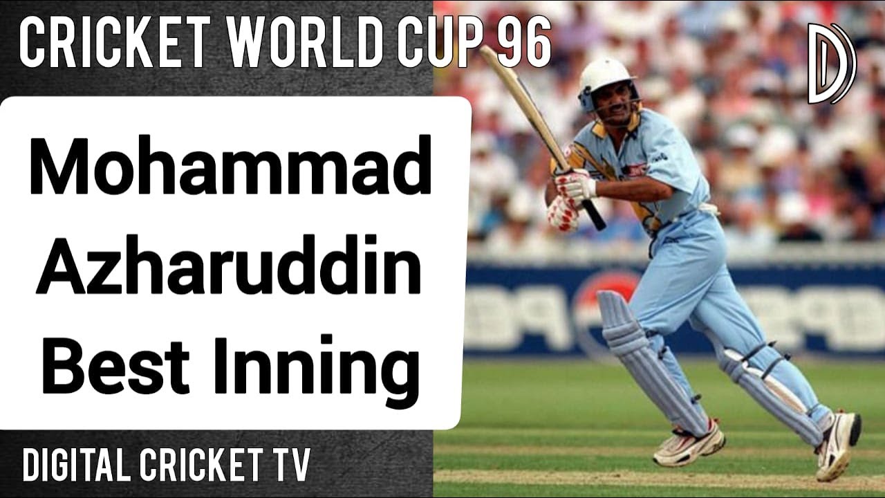 Mohammad Azharuddin Best Inning / INDIA vs SRI LANKA / Cricket World ...