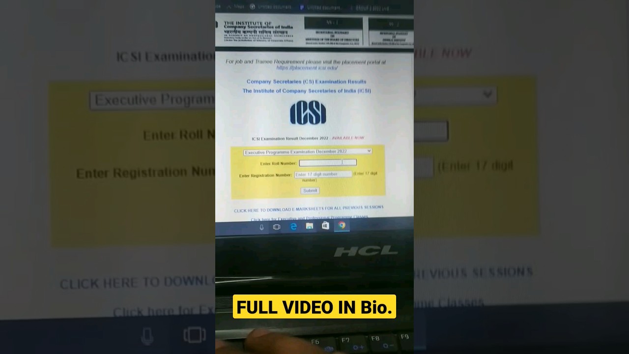 My CS EXECUTIVE Result 🤯🤯🤯 PASS OR FAIL ? #csrank #companysecretary # ...