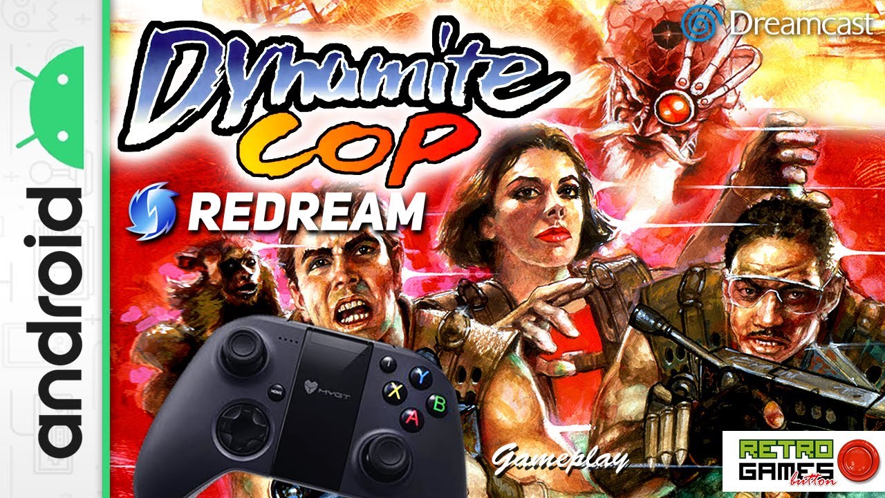 Dynamite Cop Arcade - Android Redream Dreamcast emulator - YouTube