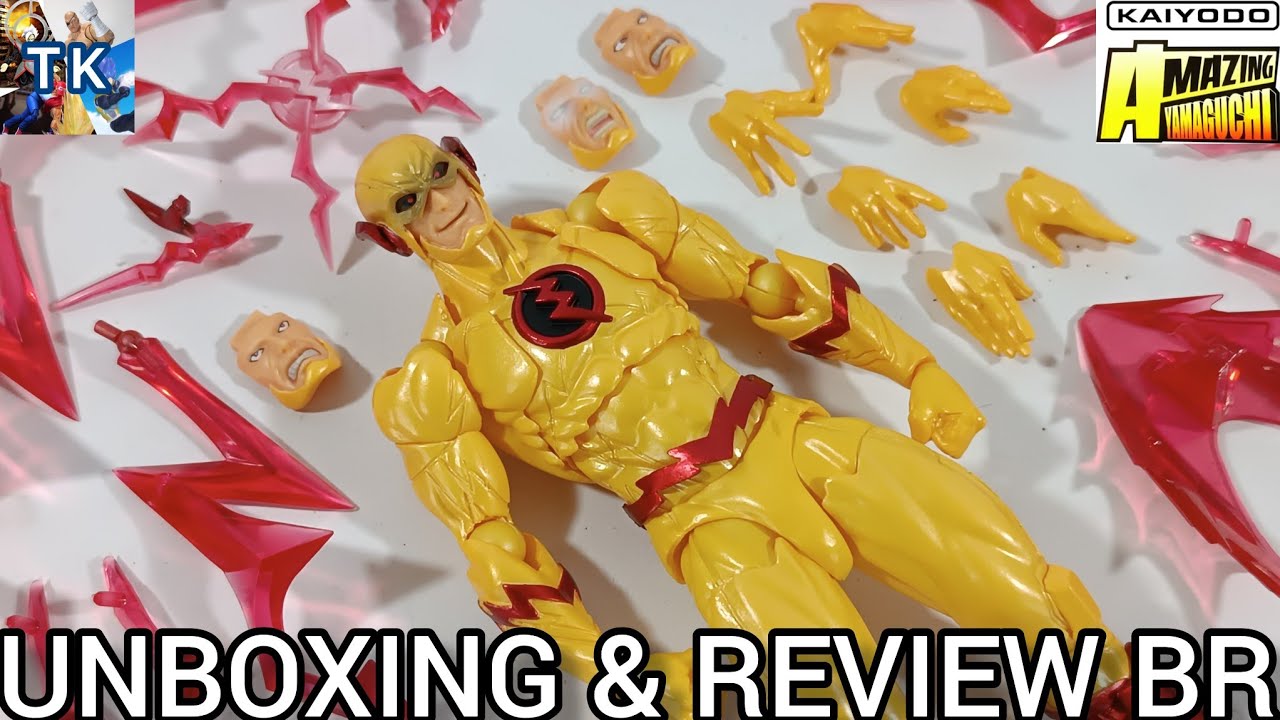 Kaiyodo REVOLTECH AMAZING YAMAGUCHI REVERSE FLASH Action Figure Review ...