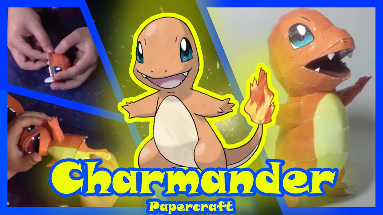 💥 Charmander Papercraft 💥- Charmander 3D de Papel - DiYouVerse - YouTube