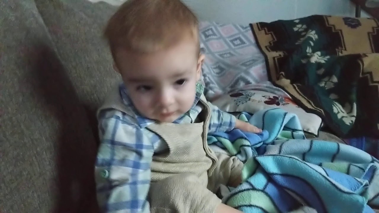 Roly-poly boy on the couch - YouTube