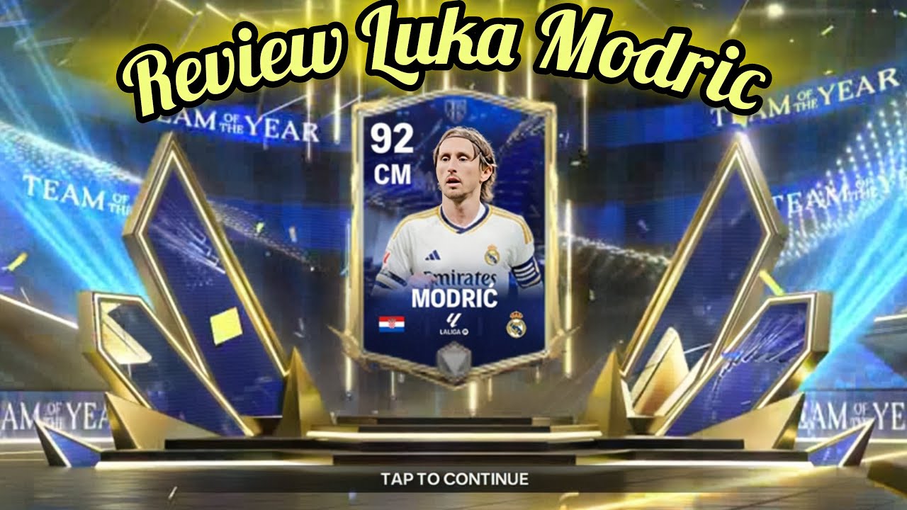 LUKA MODRIC TOTY F2P VERSION DETAILED HONEST REVIEW | EA FC MOBILE 24 ...