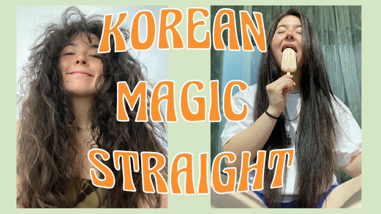 KOREAN MAGIC STRAIGHT (no perm) - YouTube