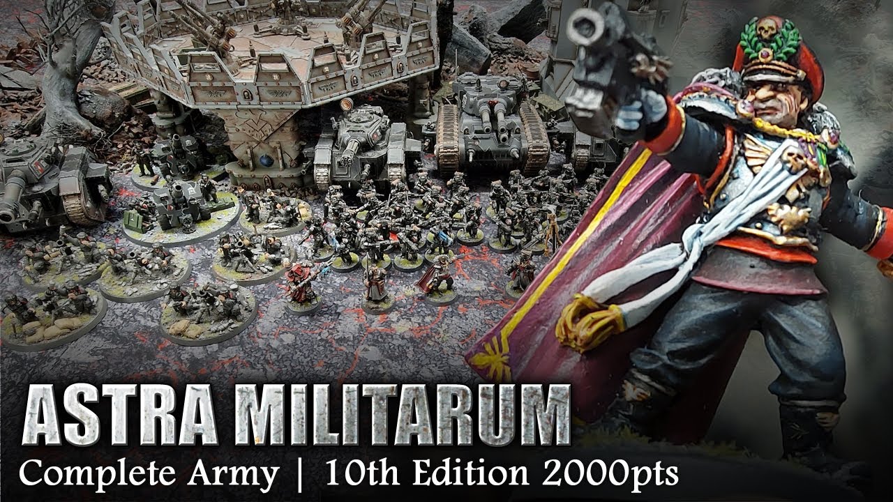 Astra Militarum Warhammer 40K 10th Edition 2000pts Complete Army Tier ...