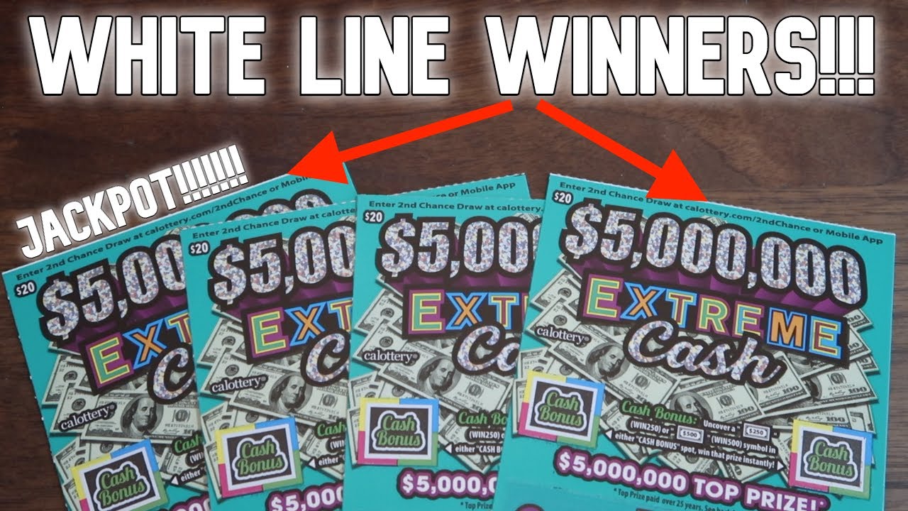JACKPOT AND 10X WINNER WOOHOO!!! WHITE LINE LOTTERY WINS! $5,000,000 ...