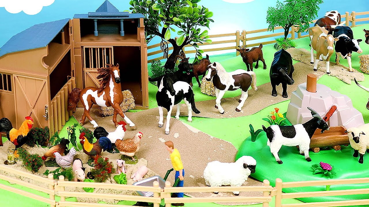 Barn Animal Figurines Toy - Fun Learning for Kids! - YouTube