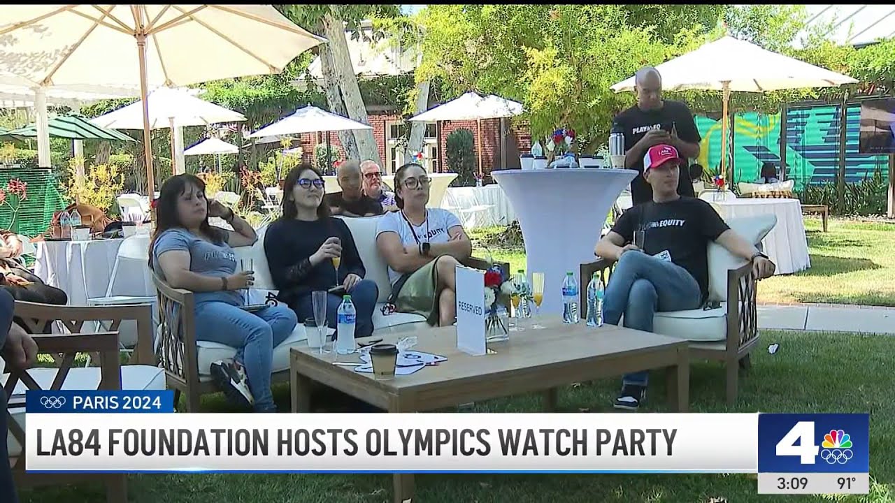 LA84 Foundation hosts Olympics watch party - YouTube