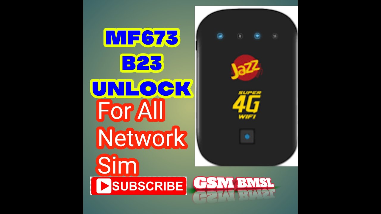 Jazz Cloud Mf673 M10 b21 b22 b23 b25 unlock for all networks - YouTube