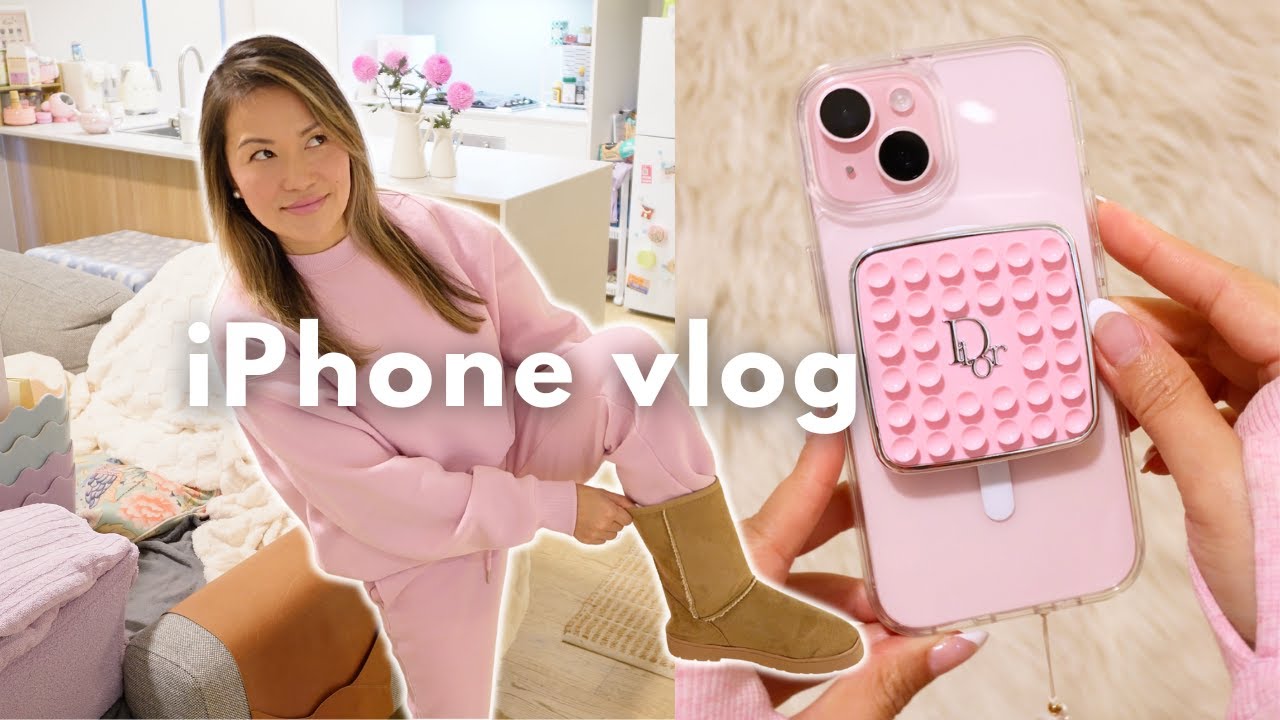 iPhone 15 (PINK) 🎀 unboxing, accessories & NEW vlogging camera? - YouTube