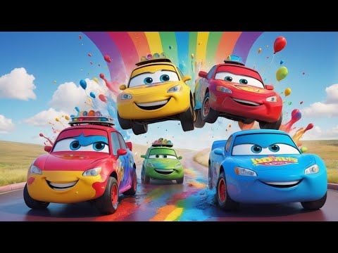 Colorful Cartoon Cars | Fun Learning Video for Toddlers & Kids | Learn ...