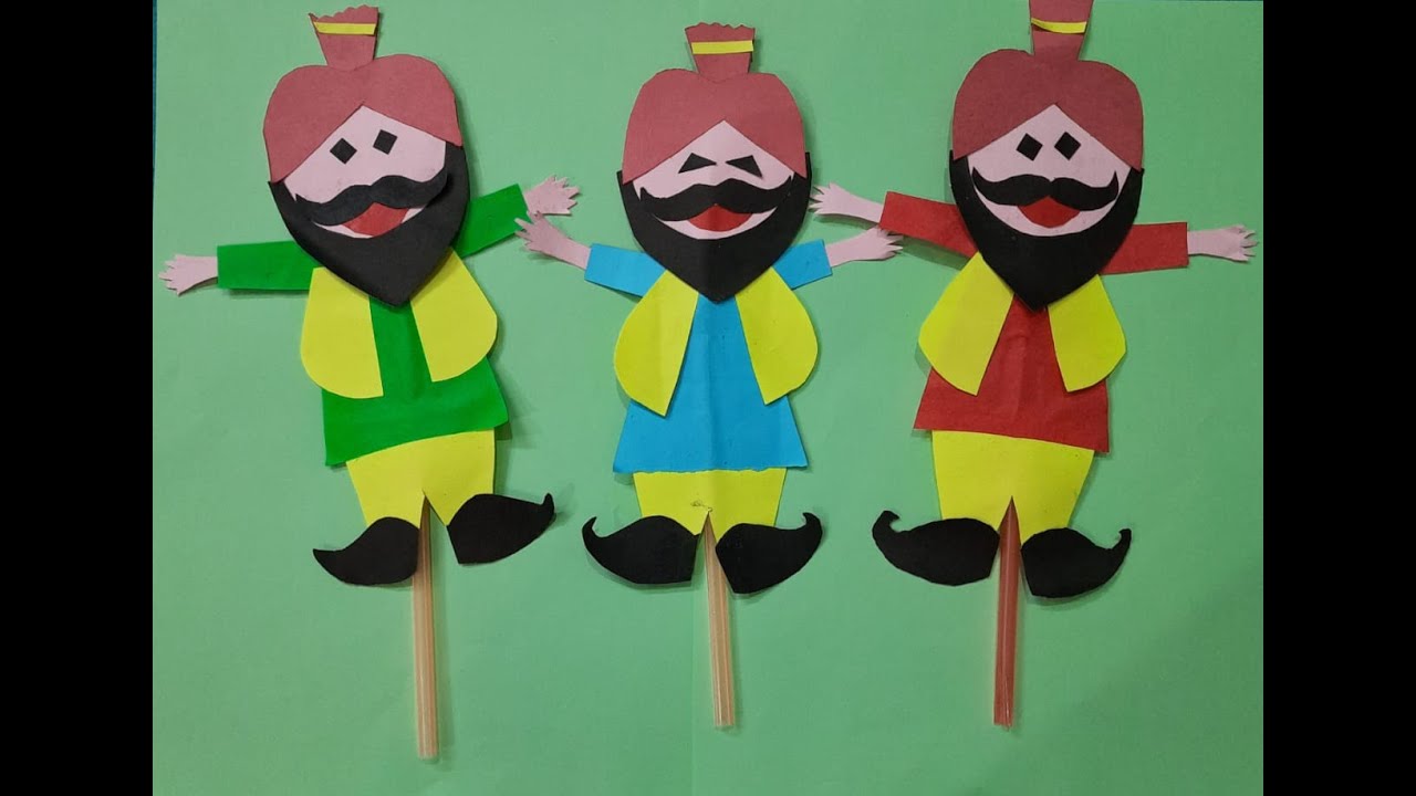 Lohri Craft // Cute puppets for kids // lohri Activity for Kids - YouTube