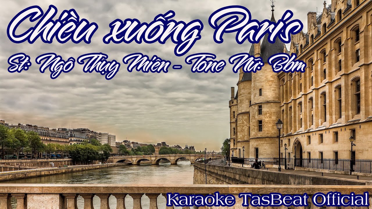 Karaoke Chiều Xuống Paris Tone Nữ | TAS BEAT - YouTube