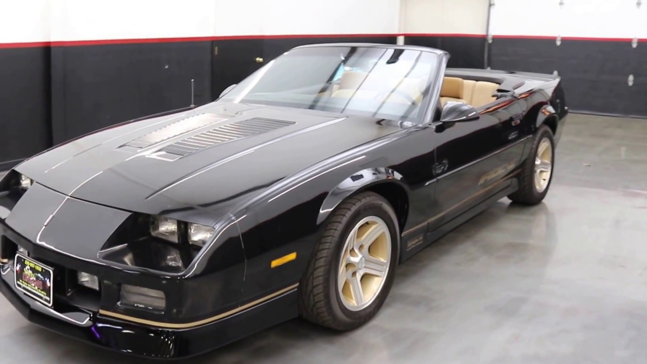 1988 Chev Camaro Iroc-Z Black 88-4454P Street Dreams - YouTube