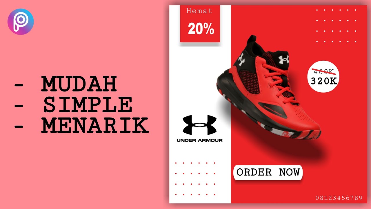 Cara Membuat Poster Promosi Sepatu (How To Create Shoes Design ...