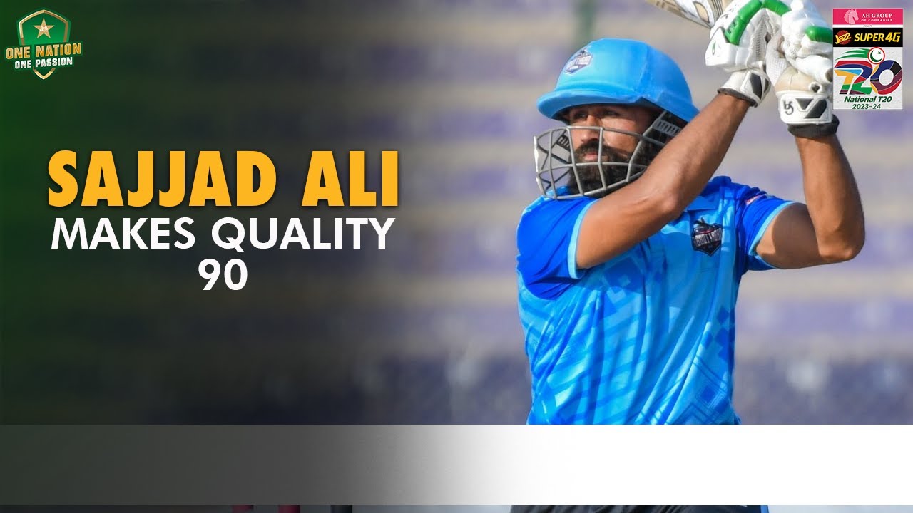 Sajjad Ali makes quality 9️⃣0️⃣ | Lahore Whites vs Abbottabad | Match ...