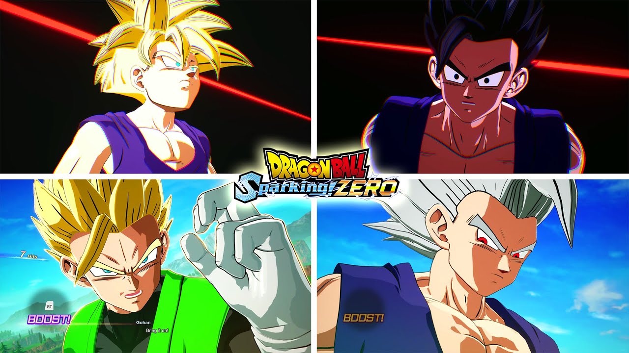Dragon Ball: Sparking! Zero - All Gohan Transformations & Ultimate ...