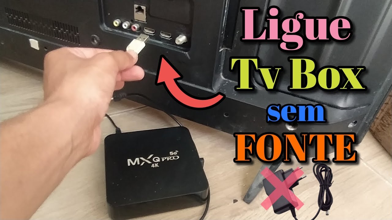 como ligar tv Box sem a Fonte ? - YouTube