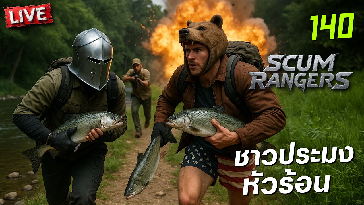 SCUM Rangers LIVE-140 ชาวประมงหัวร้อน - YouTube